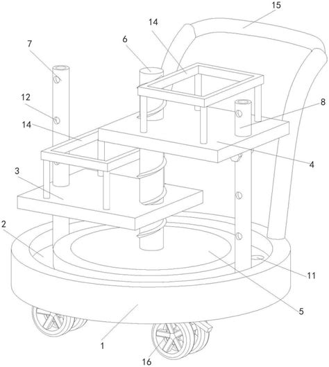 一种医疗设备放置架的制作方法
