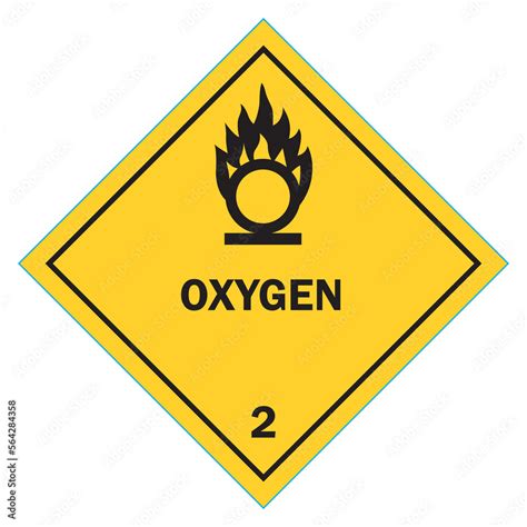 Class 2 Symbol Gas Oxygen Vector Illustration Stock Vector Adobe
