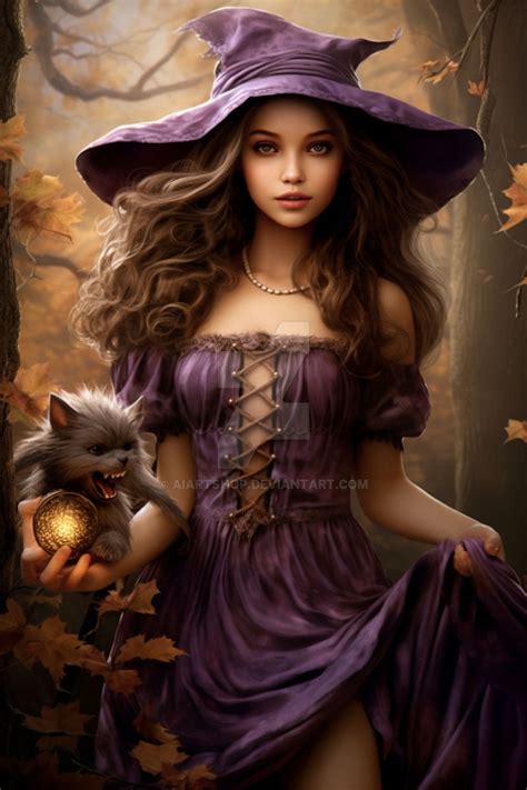 One Of The Most Beautiful Witch By Aiartshop On Deviantart