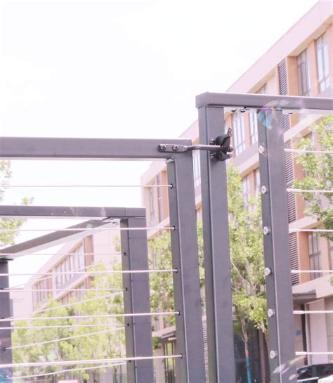 Hardware Options Cable Railing Gate For Steel Posts Dawnrail