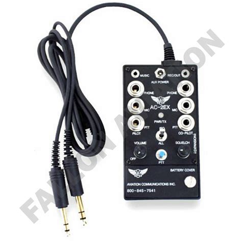 Avcomm Ac 2ex 2 Place Intercom Fallon Pilot Shop