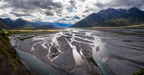 Braided River Braided River In New Zealand Metal Print By G R