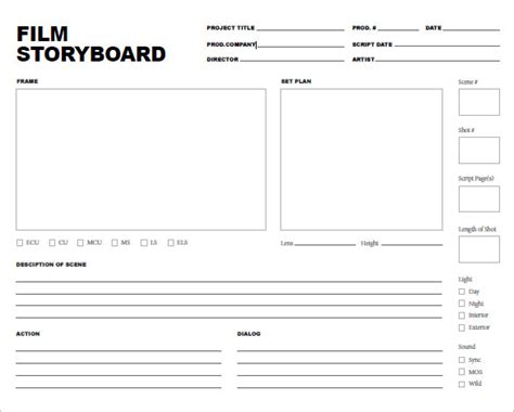 8 Movie Storyboard Templates Doc Excel Pdf Ppt