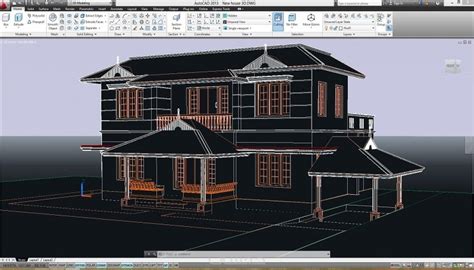How To Draw 3d House Plan In Autocad Free Worksheets Printable