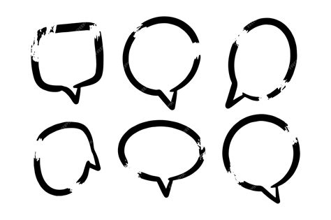 premium vector blank text bubbles for comics banners and more
