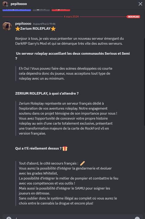 Acceptée Dds William Sonora Simple Roleplay