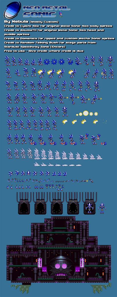 Classic Metal Sonic Sprites Classic Metal Sonic Sprites