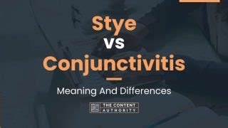 Stye Vs Conjunctivitis Meaning And Differences