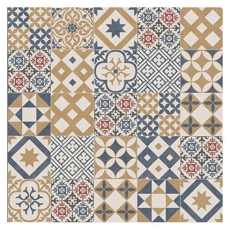 Patchwork Retro Tile Vinyl By Remland From £13 95 Sq Metre