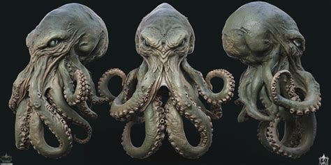 Artstation 360 Kraken Head Sculpt Reference 4k Artworks