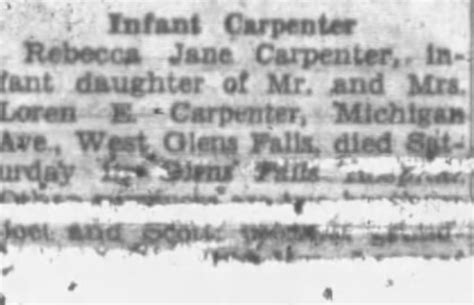 Rebecca Jane Carpenter 1961 1961 Find A Grave äreminne