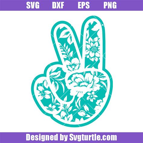 Peace Sign Fingers Svg