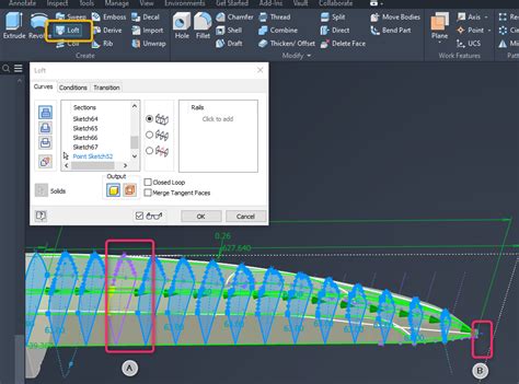 Help With Connecting Cross Section Sketches To Create Object Loft Autodesk Community