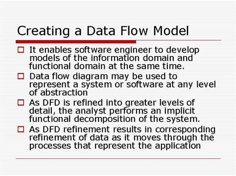 Analysis Modeling Function Modeling Information Flow O Information
