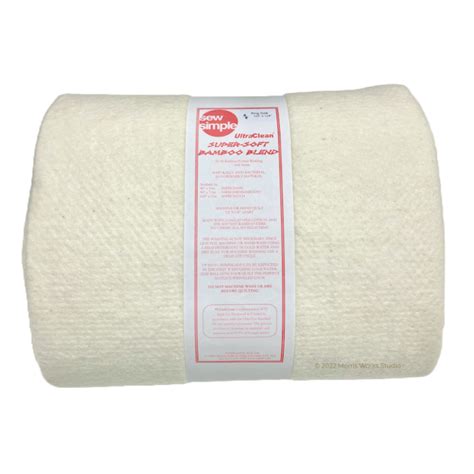 Sew Simple 50 50 Bamboo Cotton Wadding King Size 120 X 124” Plastic Free Package