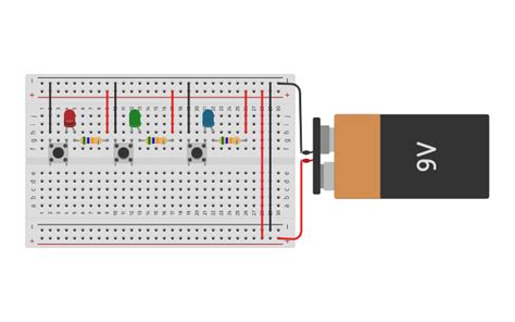 Circuit Design Luminous Trinity Tinkercad