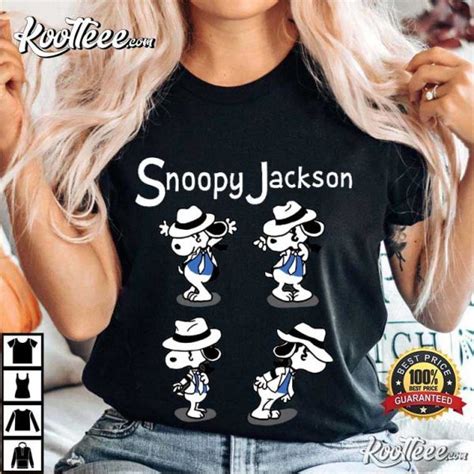 Michael Jackson Peanuts Snoopy Jackson T Shirt