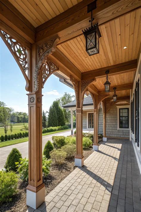 15 Stunning Post And Beam Front Porch Ideas