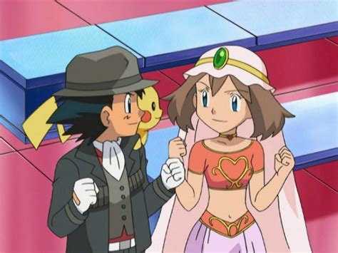 Ash And May Dibujos Bonitos Dibujos Anime