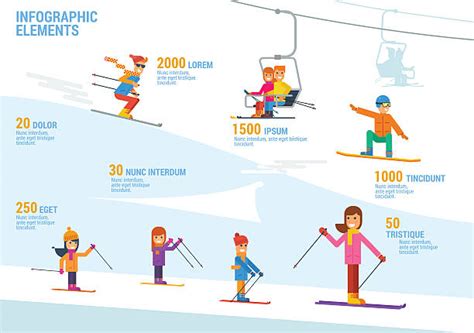 680 Skiing Infographic Stock Illustrations Royalty Free Vector