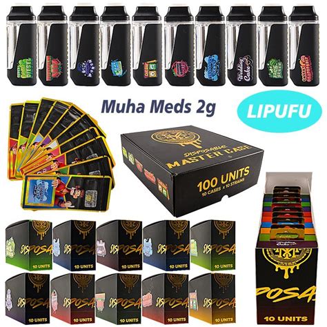 Muha Meds 2 Gram Disposable Vape Pens 2g Empty Vapes Rechargeable