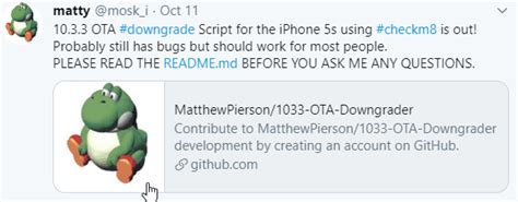 downgrade to ios 10 3 3 with ota blobs without shsh