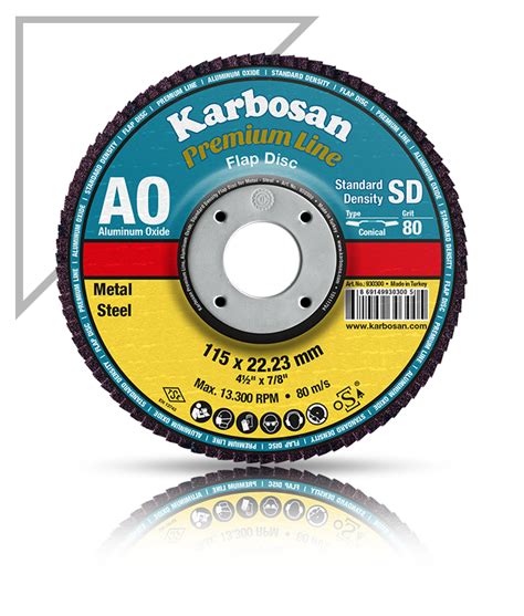 Premium Line Ao Flap Disk Zımpara 180mm 80kumflap Dİsk Zimparakarbosan