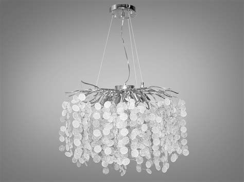 Кришталева люстра Гліцинія Diasha у вітальню колір хром на 8 ламп 602 600ch Ls фото