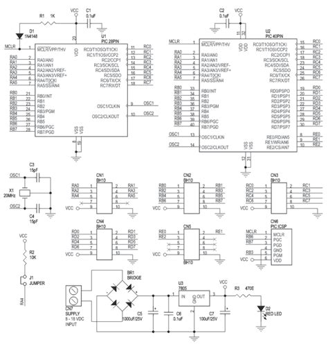 PIC F Pin Development Board Electronics Lab