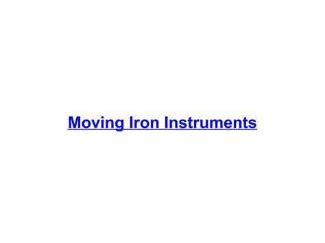 Electrical Instruments Ppt Ppt