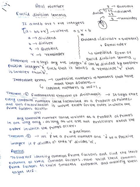 Maths Formula Sheet Except Trignometry Class 10 Pdf