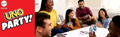 Amazon.com: Mattel,UNO Party Card Game-Larger Groups! Wilder Rules! Faster Fun! : Toys & Games