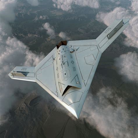 Northrop Grumman X 47b Uav Rigged 3d Model 129 Gltf Max Usdz Free3d