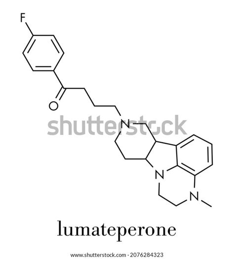 Lumateperone Antipsychotic Drug Molecule Skeletal Formula Stock Vector Royalty Free 2076284323