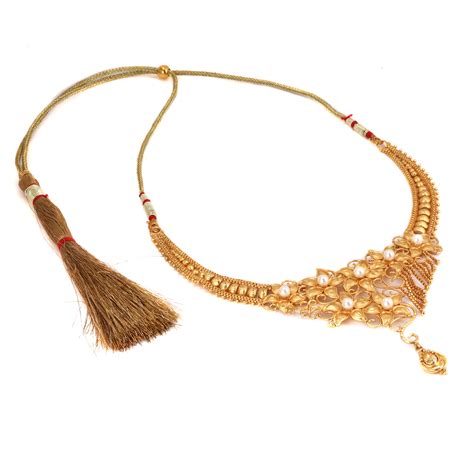 Necklace With Semi Pearl Setting Mayukh