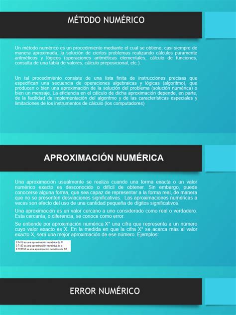 Metodos Numericos Unidad 3 Pdf Exactitud Y Precisión Análisis