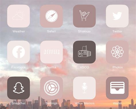 Iphone Home Screen Ios 14 System Icons Pack Download Nude Etsy