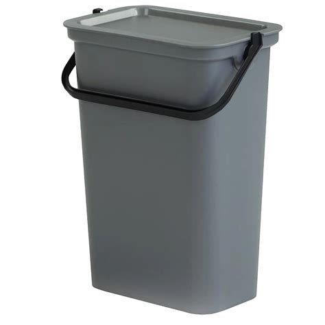 Recycling Bin Food Bin With Handle Slim Kitchen Bin With Lift Top Lid