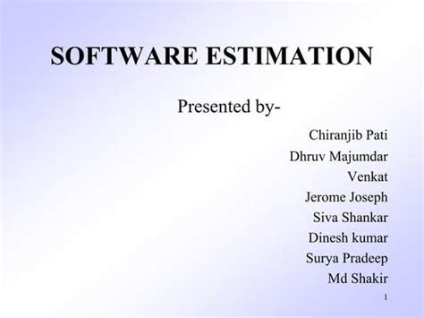 Lect4 software economics | PPT