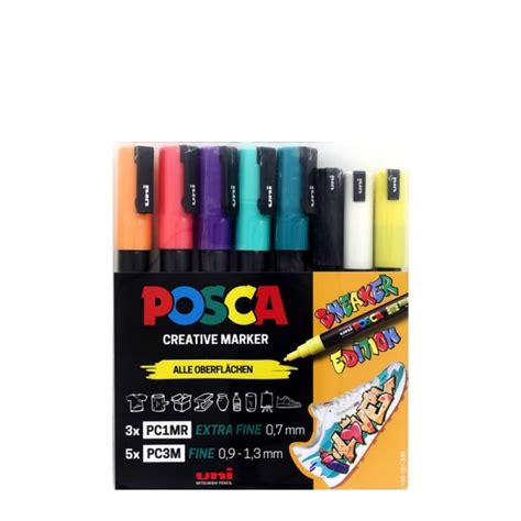Uni Posca Marker Etui Graffiti