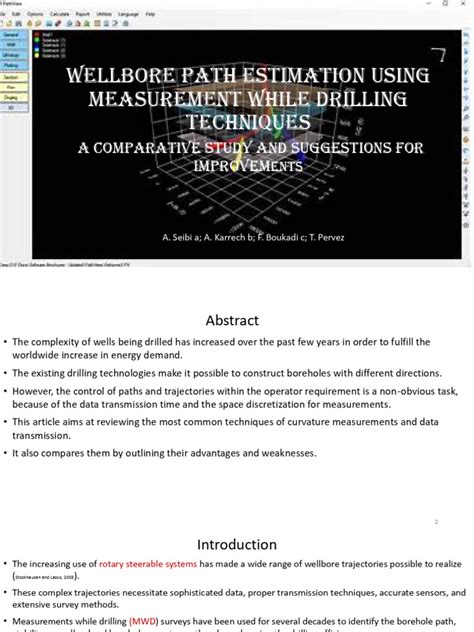 Wellbore Path Estimation Using Mwd Pdf