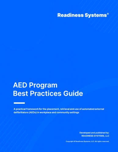 Aed Program Best Practices Guide John Sullivan