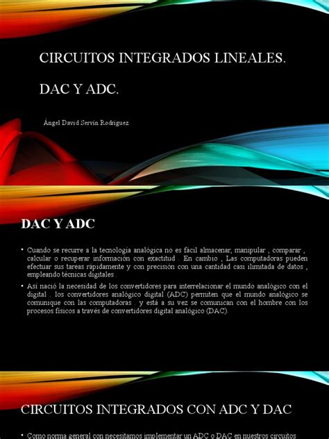 Adc Y Dac 1 Pdf Convertidor Digital A Analógico Conversor