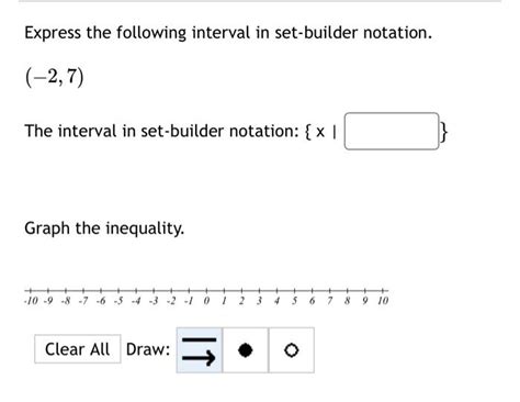 Solved Express The Following Interval In Set Builder Chegg