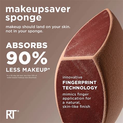 Real Techniques Makeupsaver Sponge Makeup Blending Sponge For Liquid And Cream Formulations