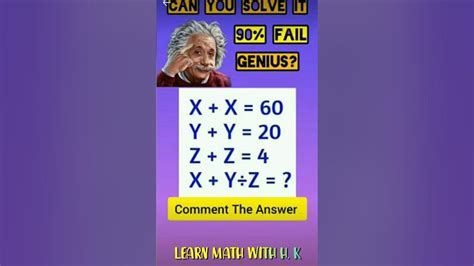 Math Trick Puzzle Genious Questionmath Canyousolvemathspuzzles