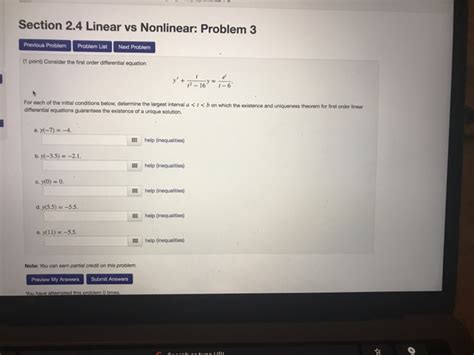 solved section 2 4 linear vs nonlinear problem 2 previous