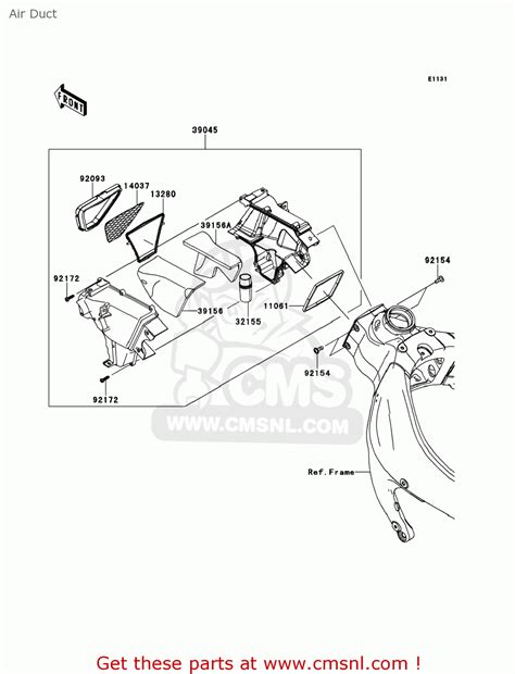 390450057 Duct Assyram Air Kawasaki Buy The 39045 0057 At Cmsnl