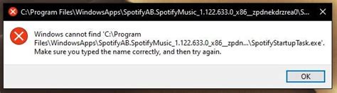 Spotifystartuptask Exe Missing Spotify Support