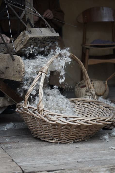 The Processing Of Wool By Hand Stock Image Image Of Material Craft 108324481